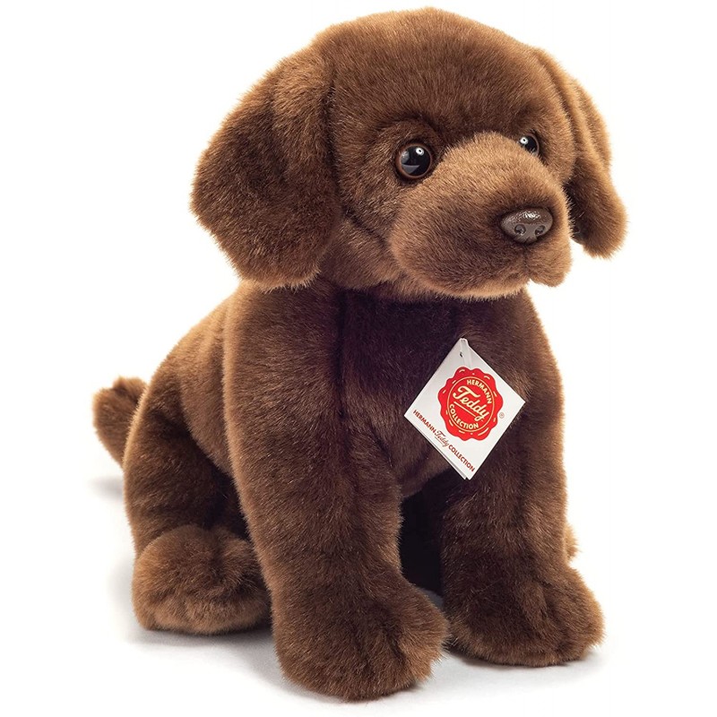 Teddy Hermann Labrador sitzend dunkelbraun 25 cm - bei www.babystar.ch
